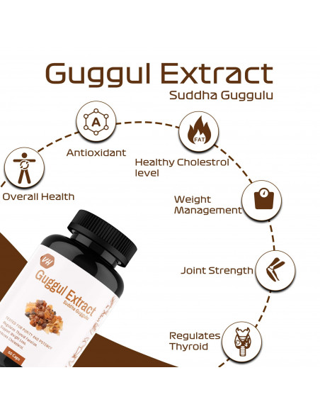 Guggul Extract Suddha Guggulu for Body Health 60 Capsules